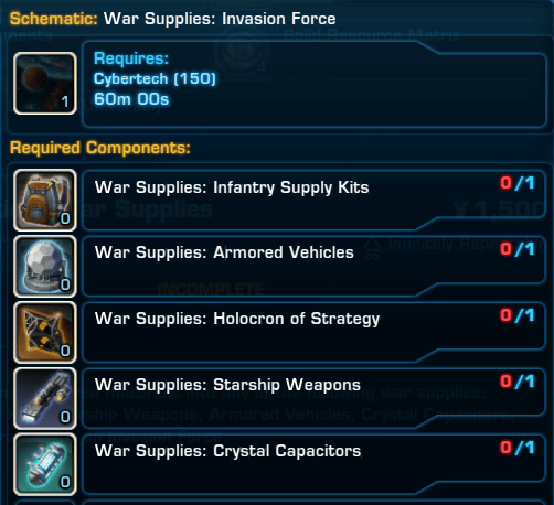 Crafting for Conquest